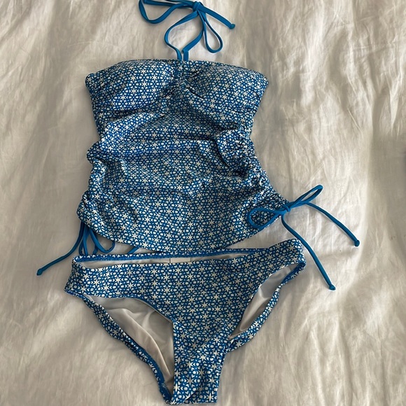 Boden | Swim | Boden Blue White Tankini | Poshmark